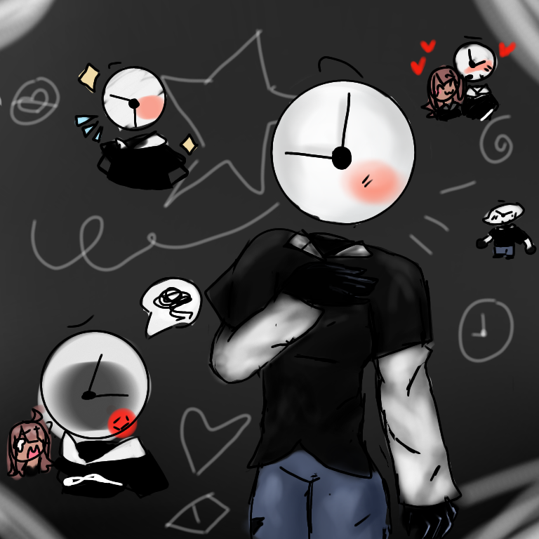 mew just a clock man!! - ibisPaint