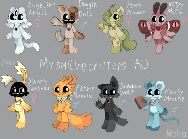 Smiling critters AU - ibisPaint