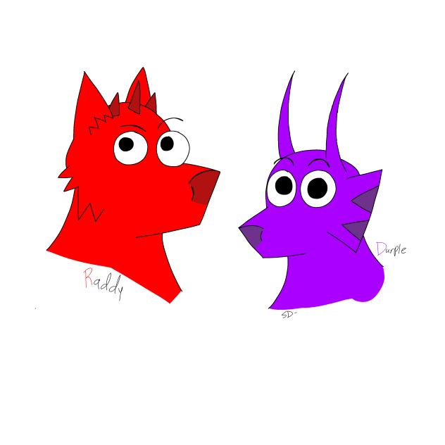 Raddy and Durple Sprunki - ibisPaint