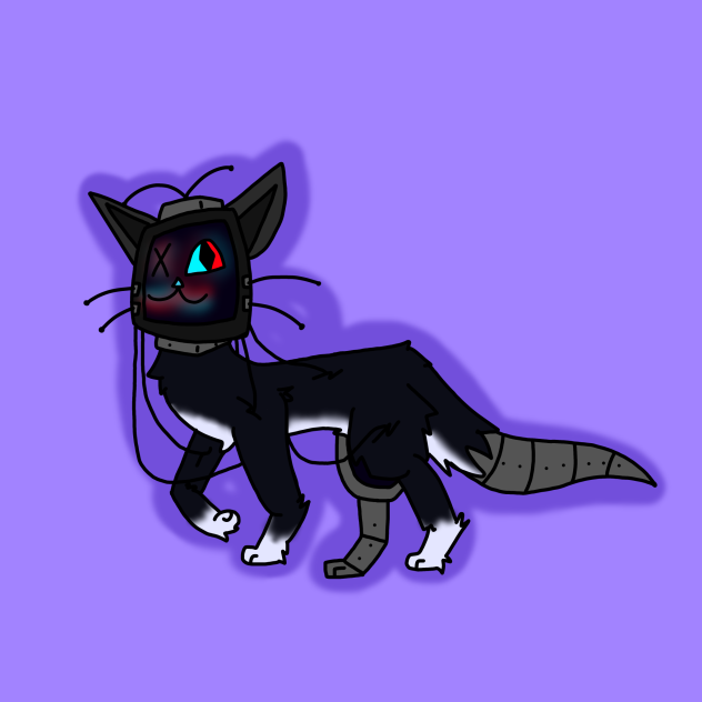 TV cat oc - ibisPaint