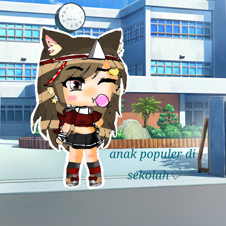 anak populer di sekolah - ibisPaint