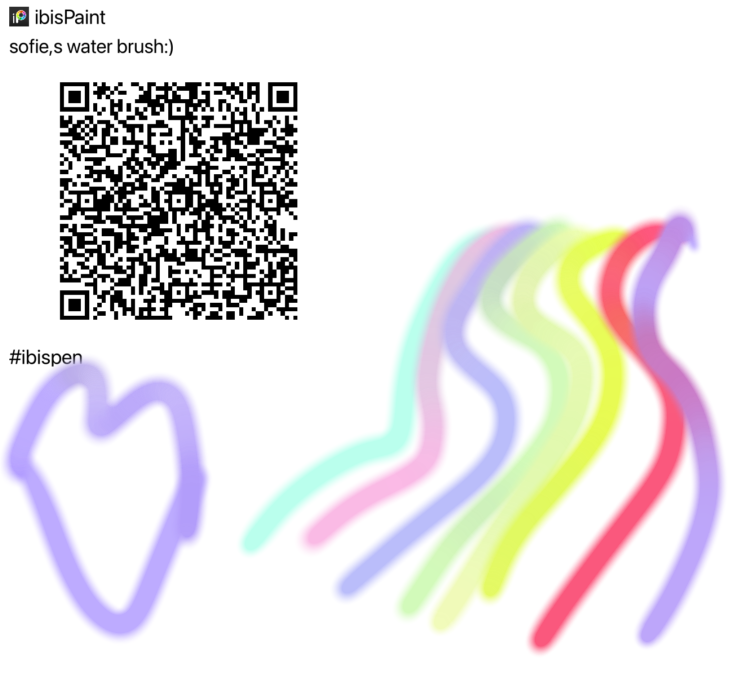 Sofie,s water brush😁 my first brush - ibisPaint