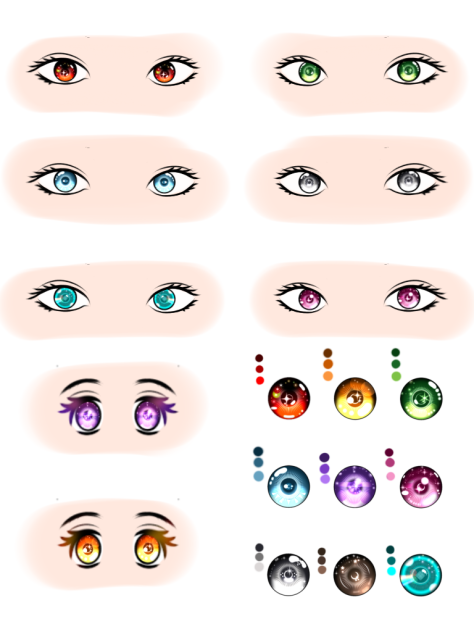 coloring eyes without coloring - ibisPaint