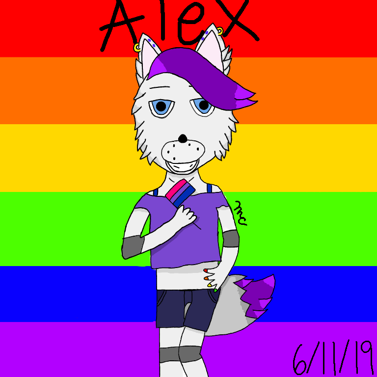 Alex supporting pride month - ibisPaint