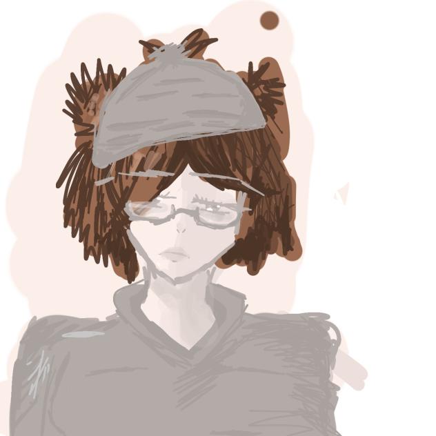 the gray girl. - ibisPaint