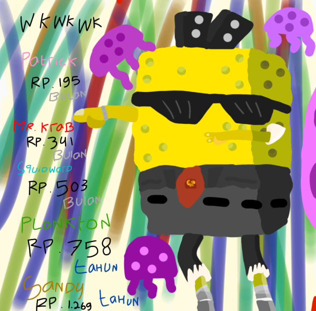 Spongebob Squarepants version Indihome - ibisPaint