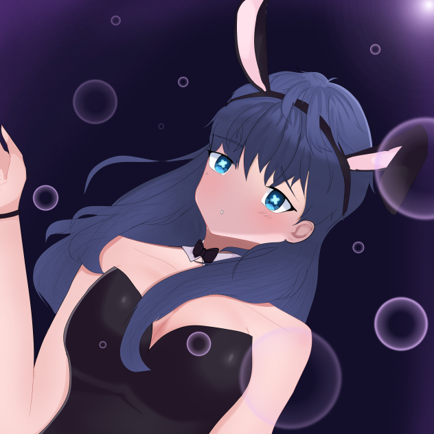 Bunny Girl 💜🖤 - ibisPaint