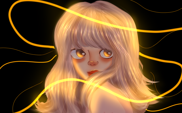 golden lights on 💡 - ibisPaint