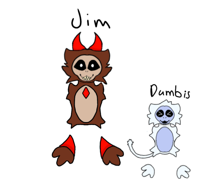 Dumbis and Jim! (Munkie deluxe) - ibisPaint