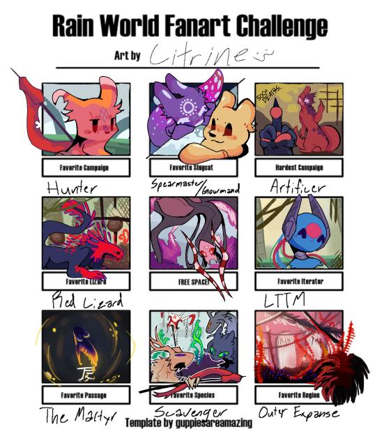 Rain World Fanart Challenge!! - ibisPaint