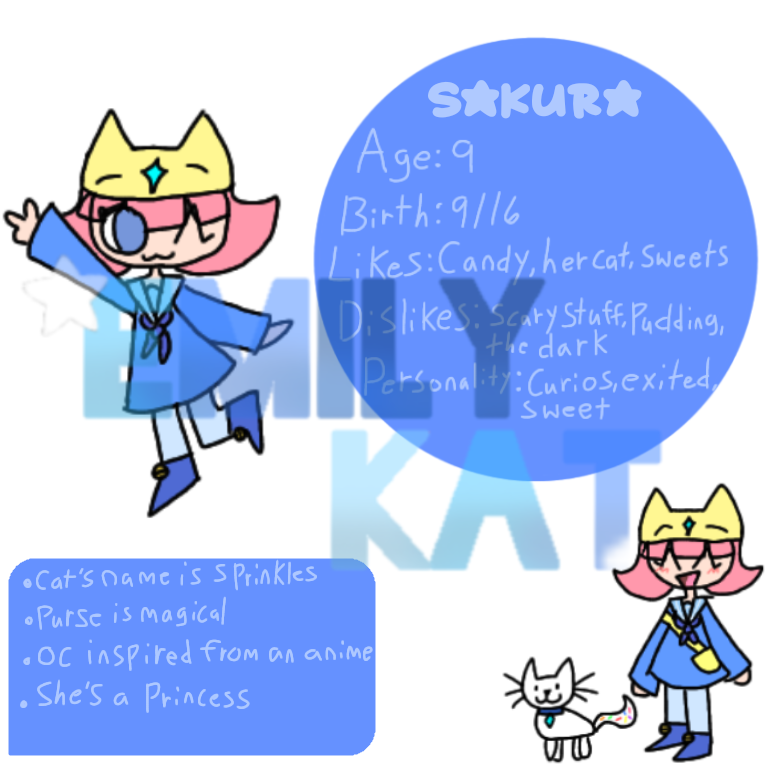 Princess Sakura reference sheet! - ibisPaint