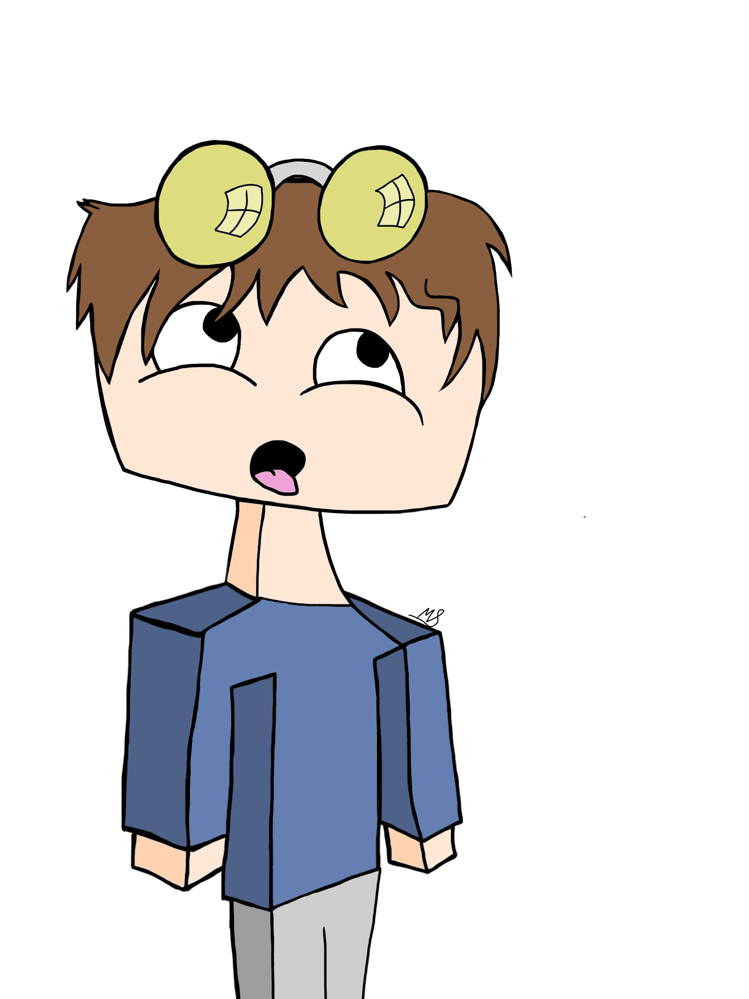Minecraft Man - ibisPaint