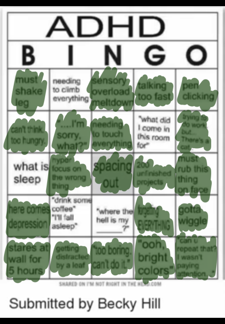 ADHD Bingo For Fun - ibisPaint