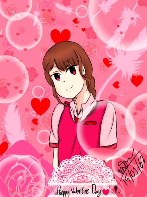 Alone on Valentine Day - ibisPaint