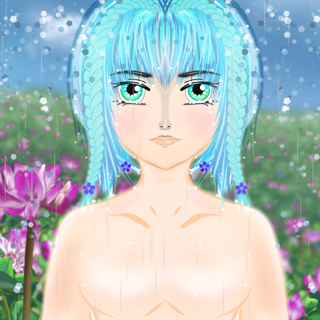 Secret Tears Under the Rain - ibisPaint