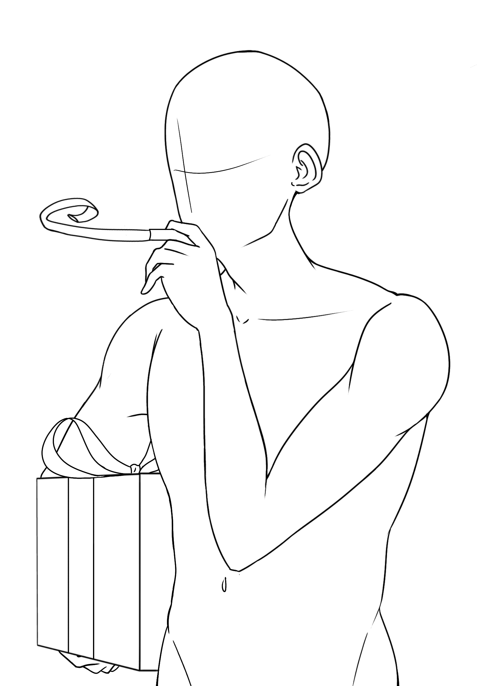 Party Horn Pose - ibisPaint