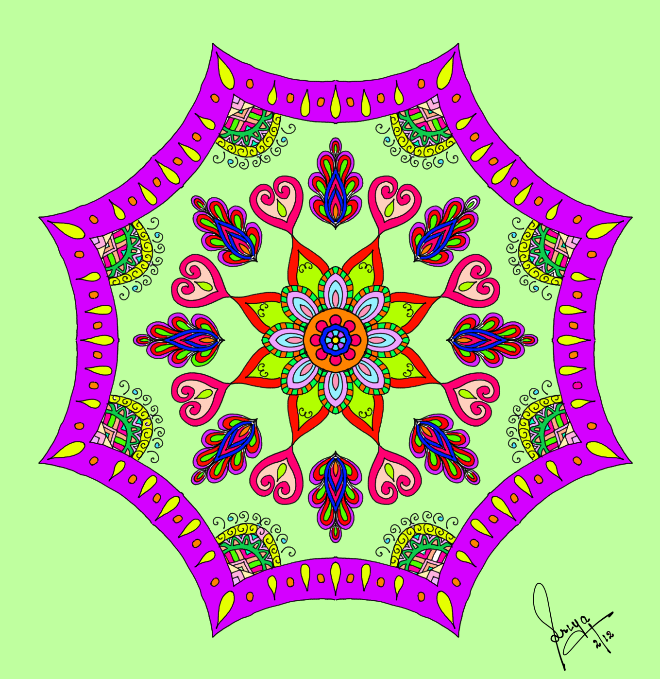 Mandala Art 🎨19 - ibisPaint