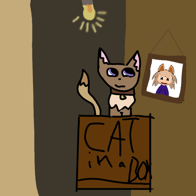 CAT IN A BOX!!! - ibisPaint