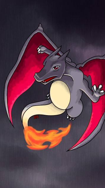 Shiny Charizard - Speedpaint - ibisPaint