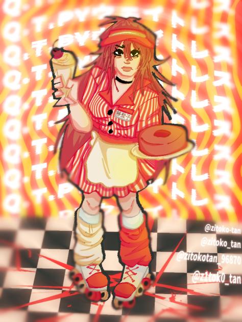 q.t.py waitress - ibisPaint