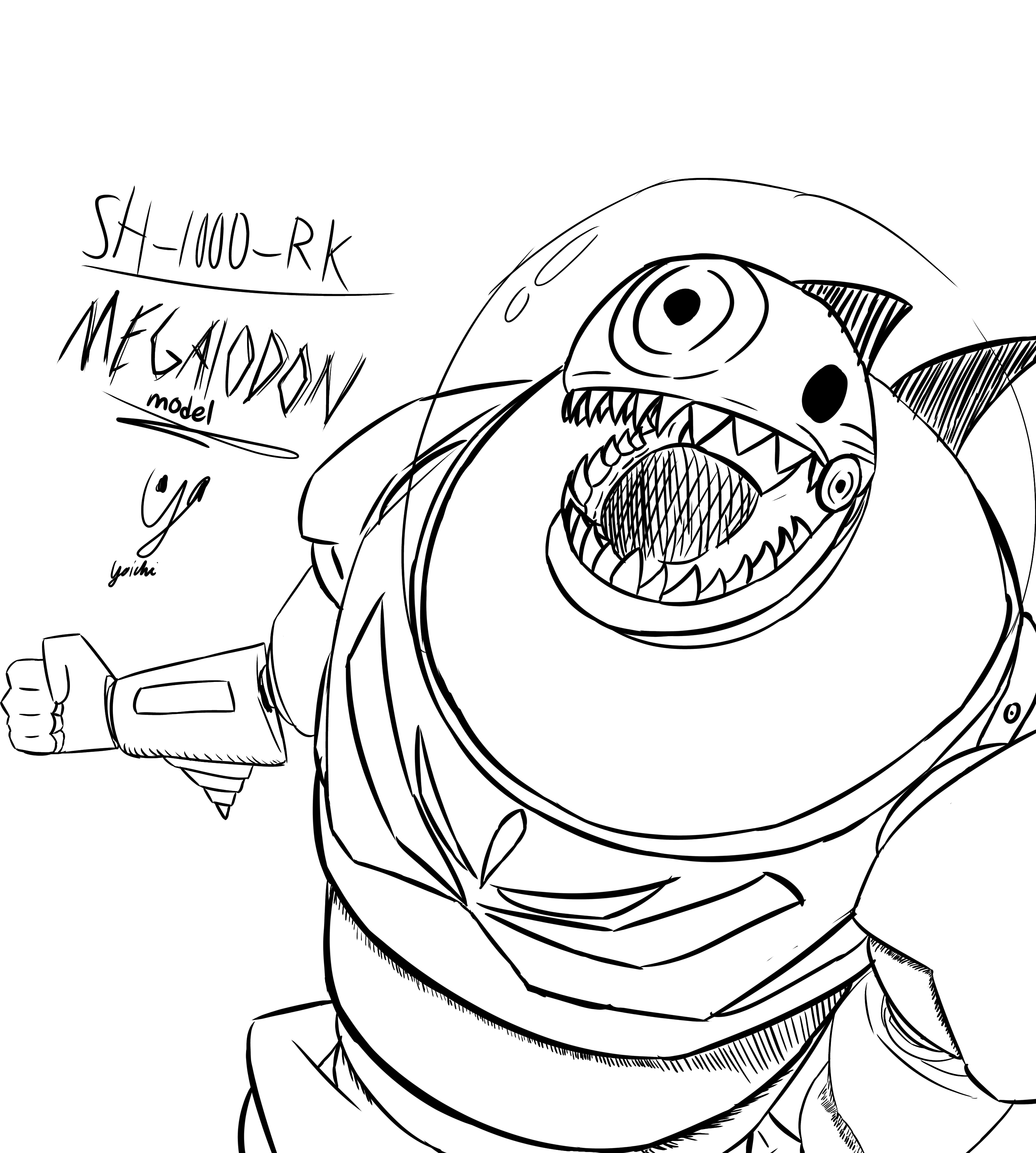 Sharky mech - ibisPaint