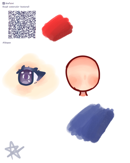 Rough watercolor - ibisPaint