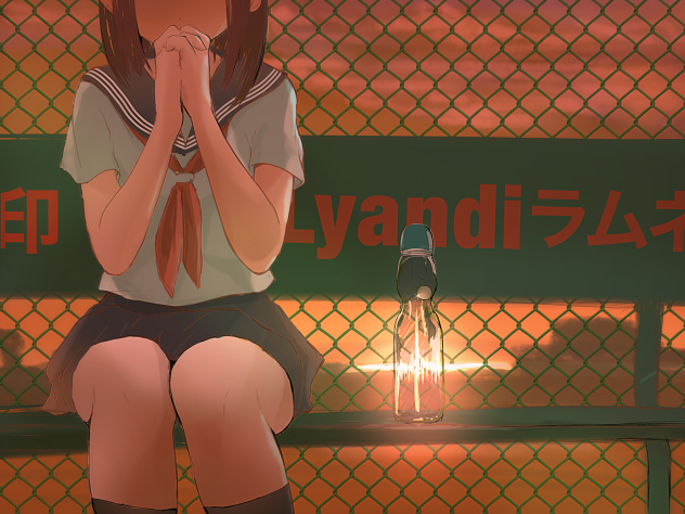 Ramune soda in the evening - ibisPaint