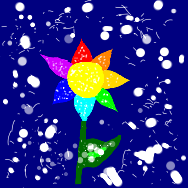 Glowing Flower - ibisPaint