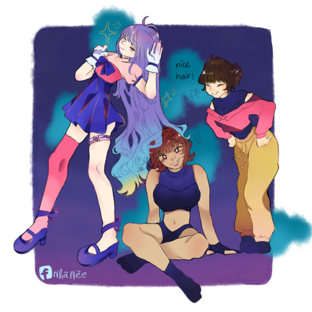 three girls - ibisPaint