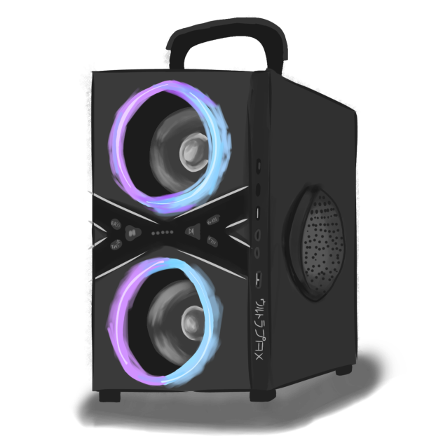 LED large speaker - ibisPaint