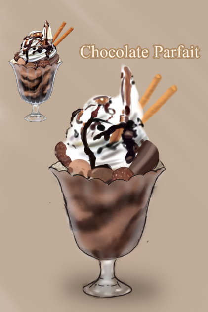 Chocolate Parfait - ibisPaint