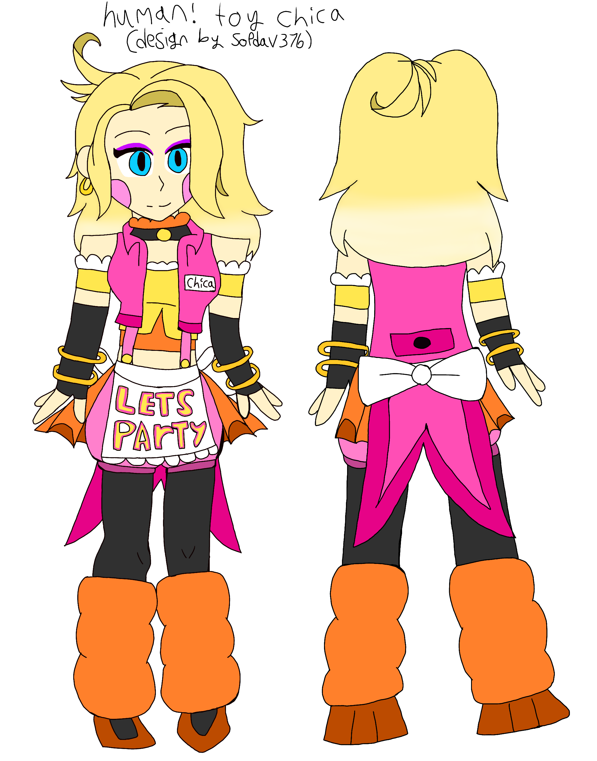 human) toy chica - ibisPaint