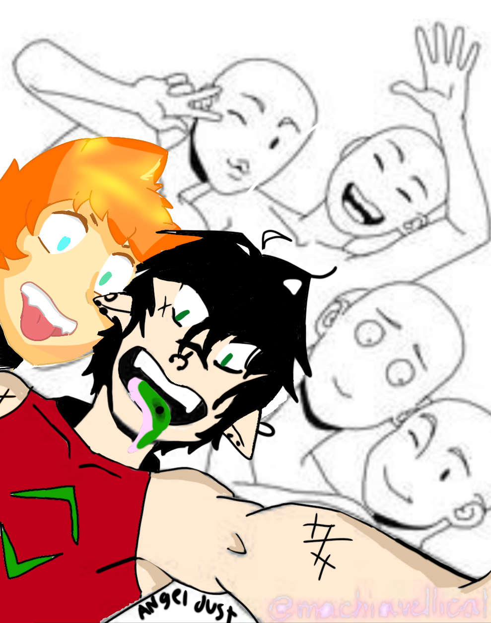 Group Selfie Collab - ibisPaint