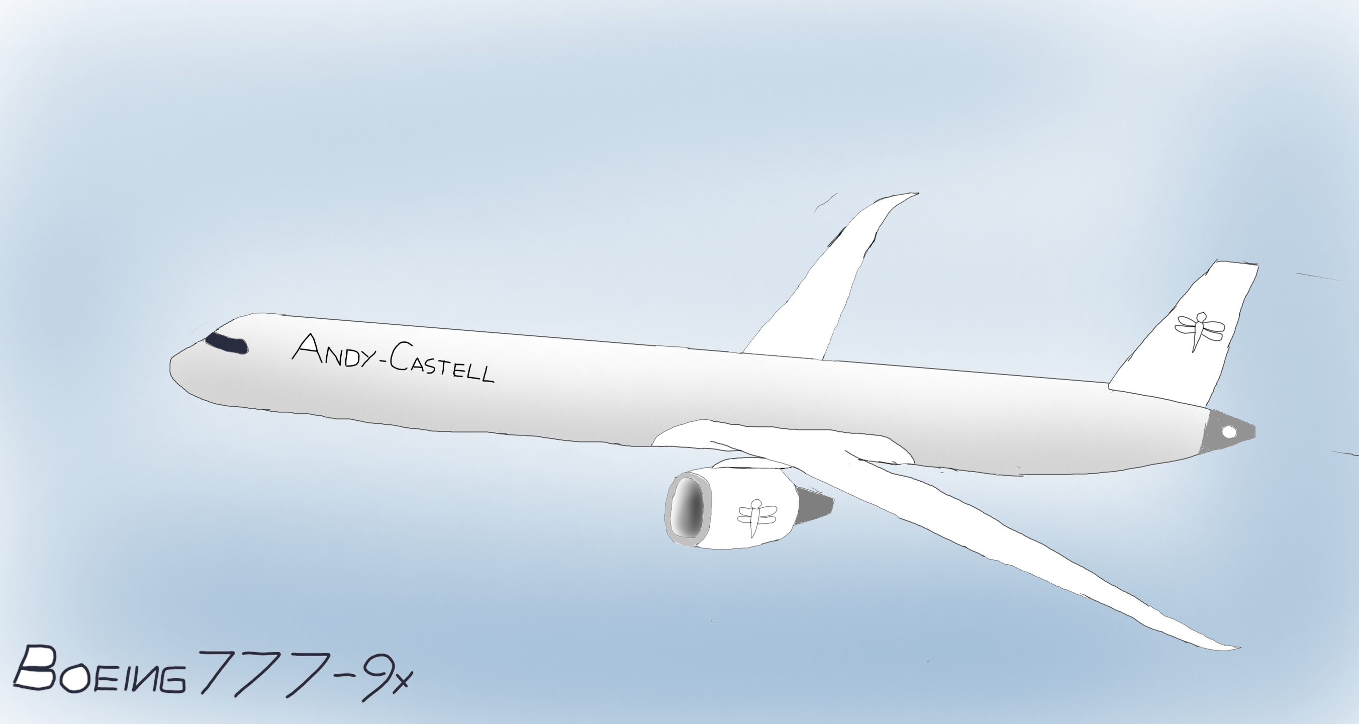 Andy Castell Boeing 777-9x - ibisPaint