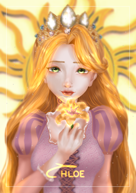 Rapunzel semi realistic - ibisPaint