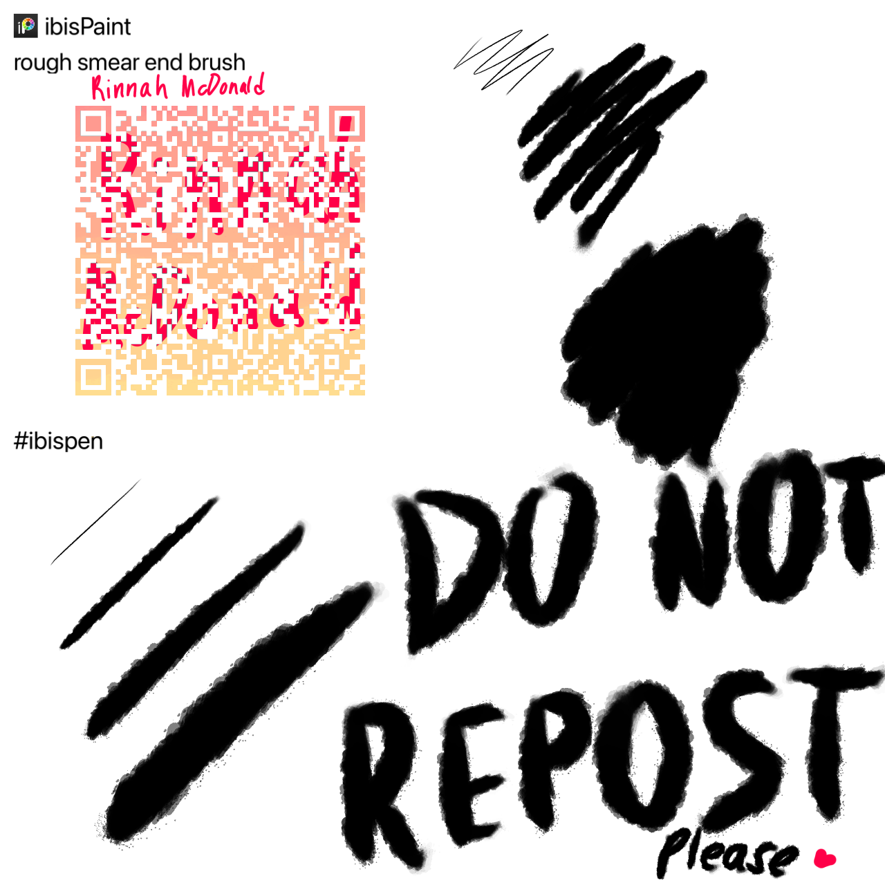 Rough “smear” end brush - ibisPaint