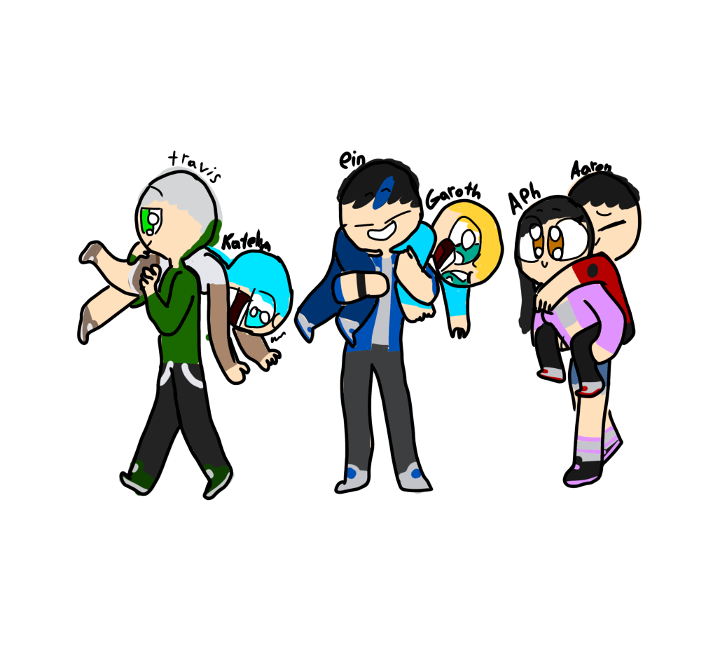 Travis,katlyn,Ein,garroth,Aarón and aph - ibisPaint