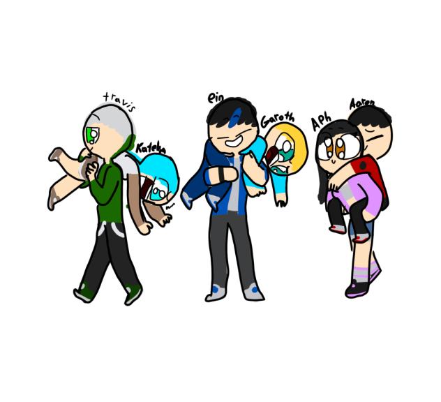 Travis,katlyn,Ein,garroth,Aarón and aph - ibisPaint