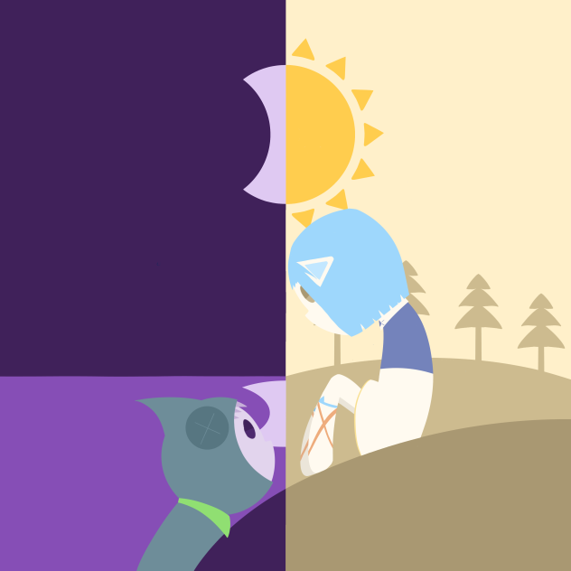 Sun and moon - ibisPaint