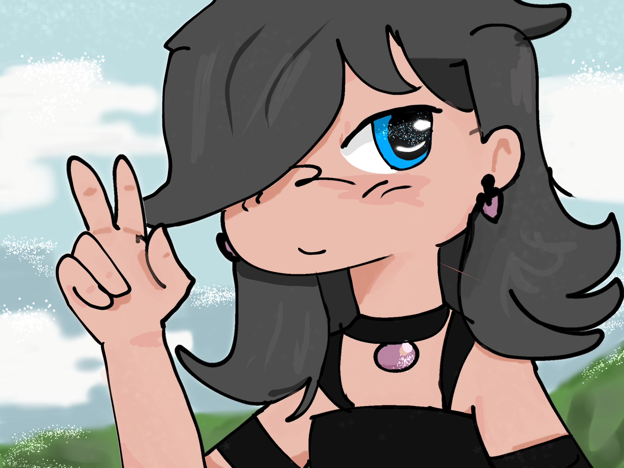 Awkward selfie - ibisPaint