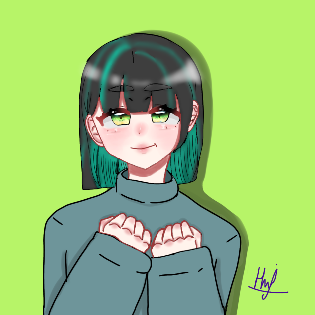 Green girl - ibisPaint