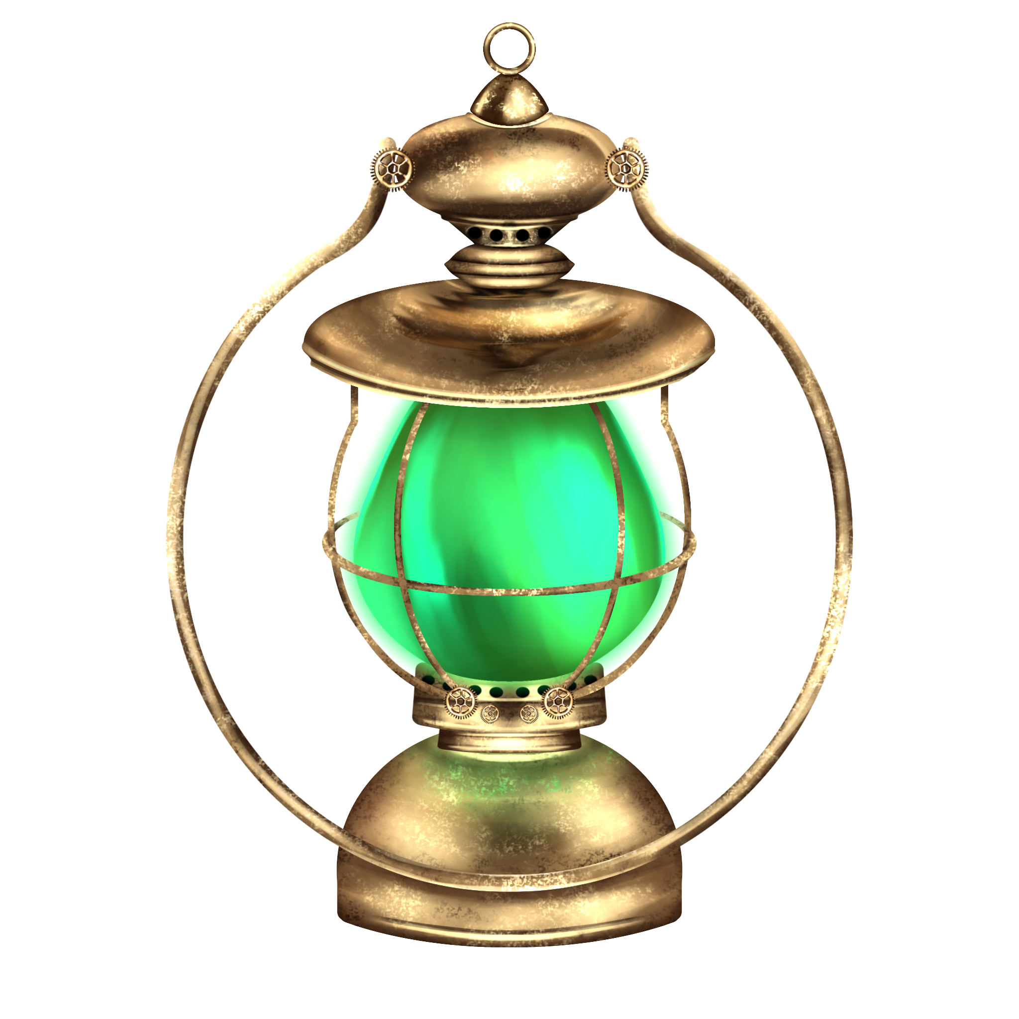 Steampunk lamp - ibisPaint