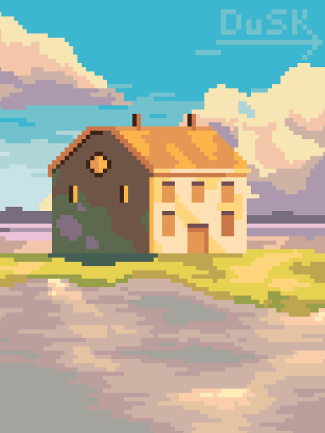 Pixel house - ibisPaint