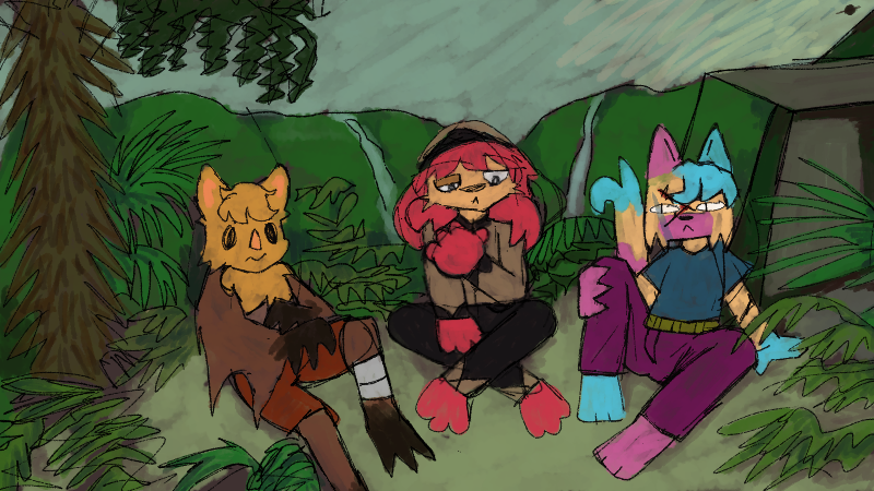 STUCK AT THE JUNGLE - ibisPaint