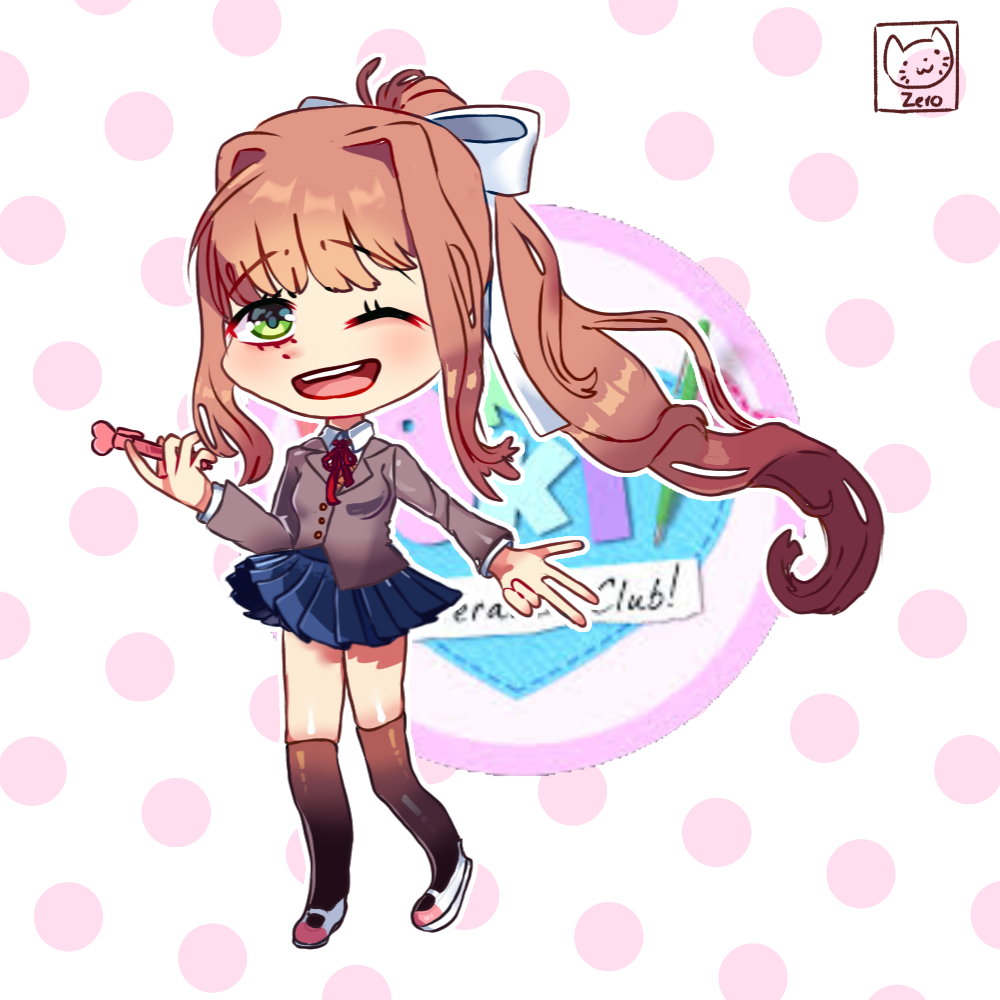 Monika gacha club - ibisPaint