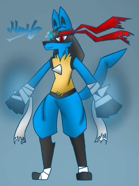 Lucario Fighter - ibisPaint