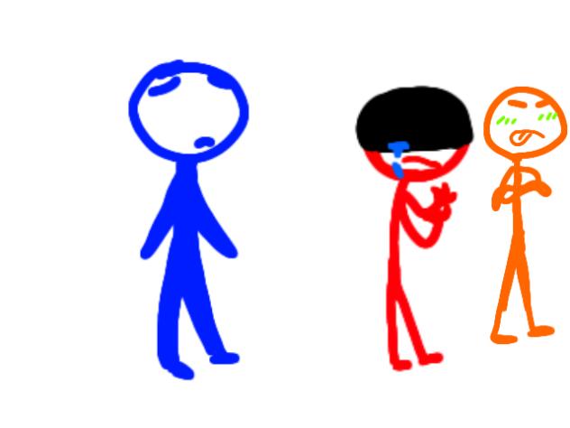 red X blue - ibisPaint