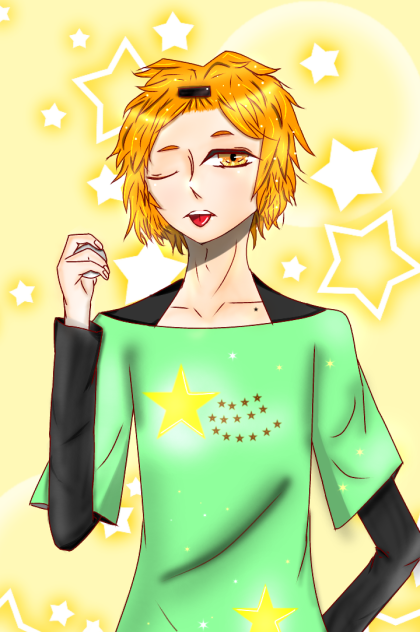 yellow the star - ibisPaint