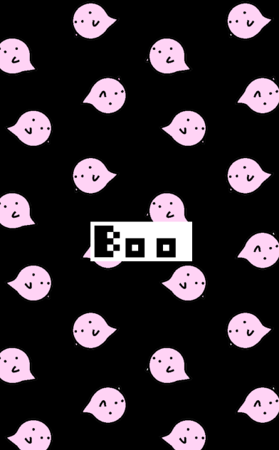 Boo hd Phone screen wallpaper - ibisPaint
