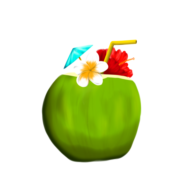 coconut drink - ibisPaint